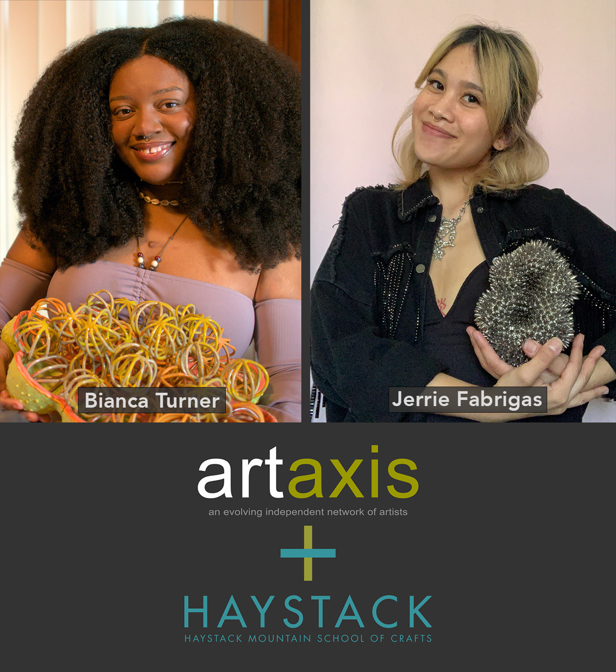 2024 Artaxis Fellows, Bianca Turner and Jerrie Fabrigas • Artaxis.org