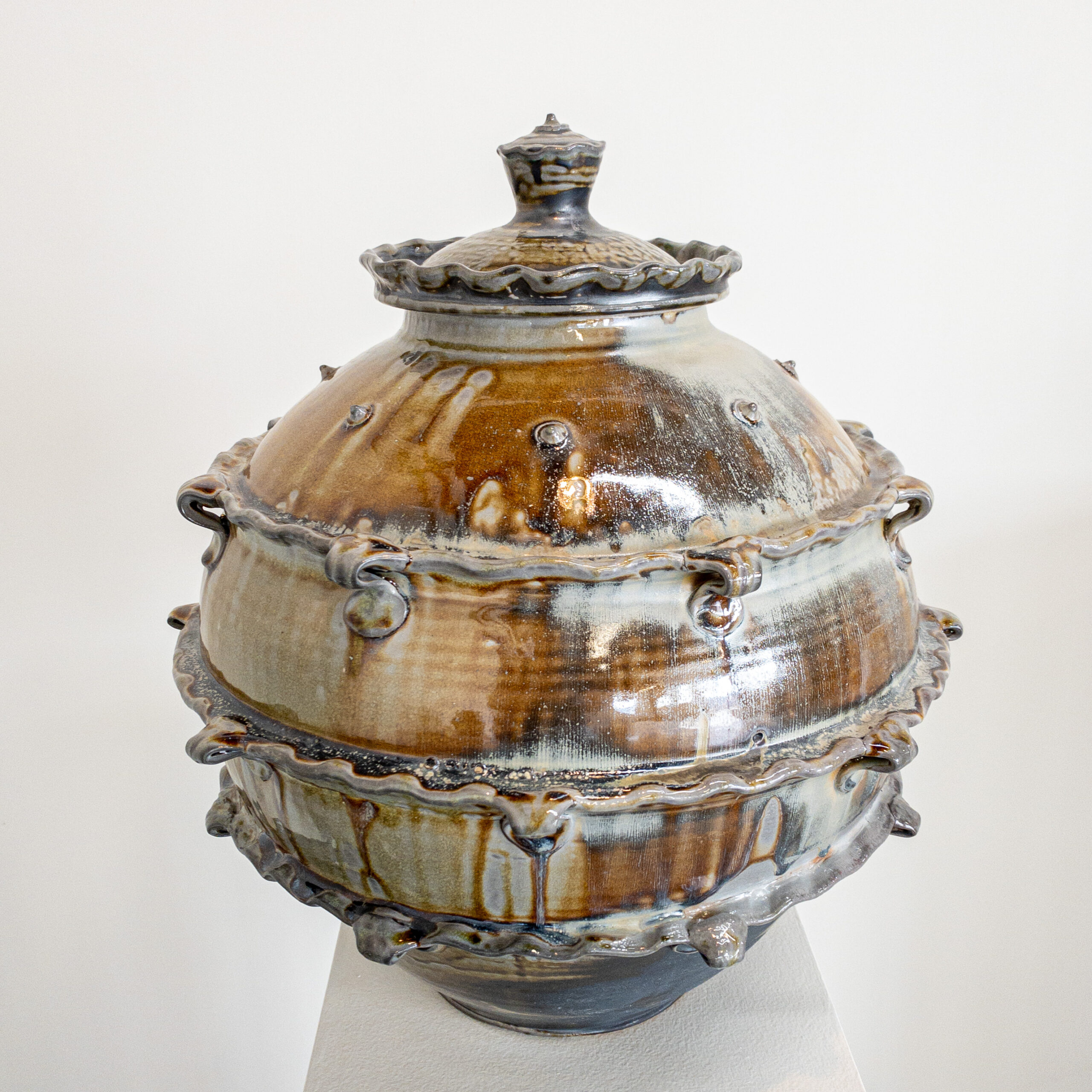 Sphere Jar with Ruffles and Lugs • Artaxis.org