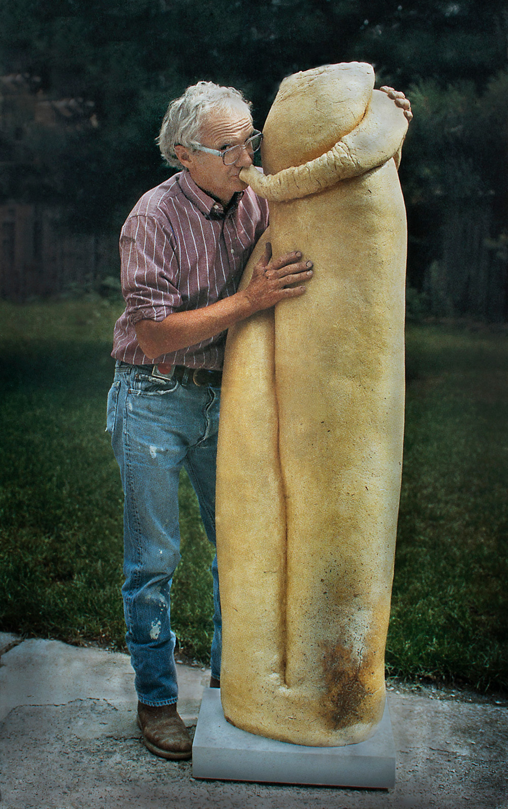 Don Bendel with large horn • Artaxis.org